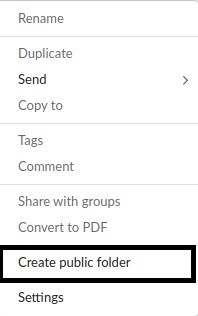 How to make documents public - Mailfence Support