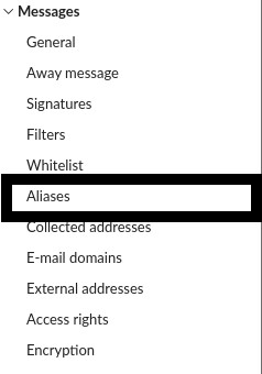 What is the difference between an alias and a mailbox