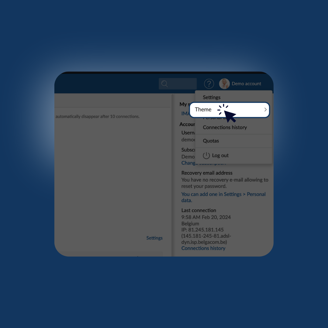 How to Change the Theme of an Account?